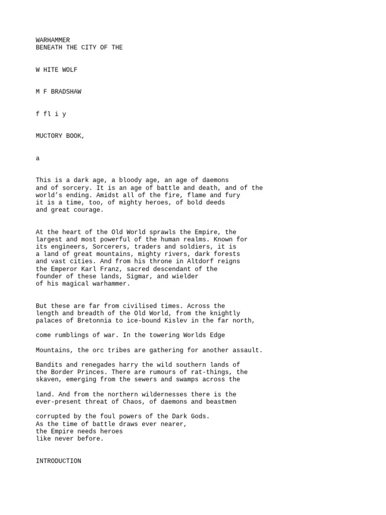 Warhammer Path To Victory #2 Beneath The City of The White Wolf - Djvu ...