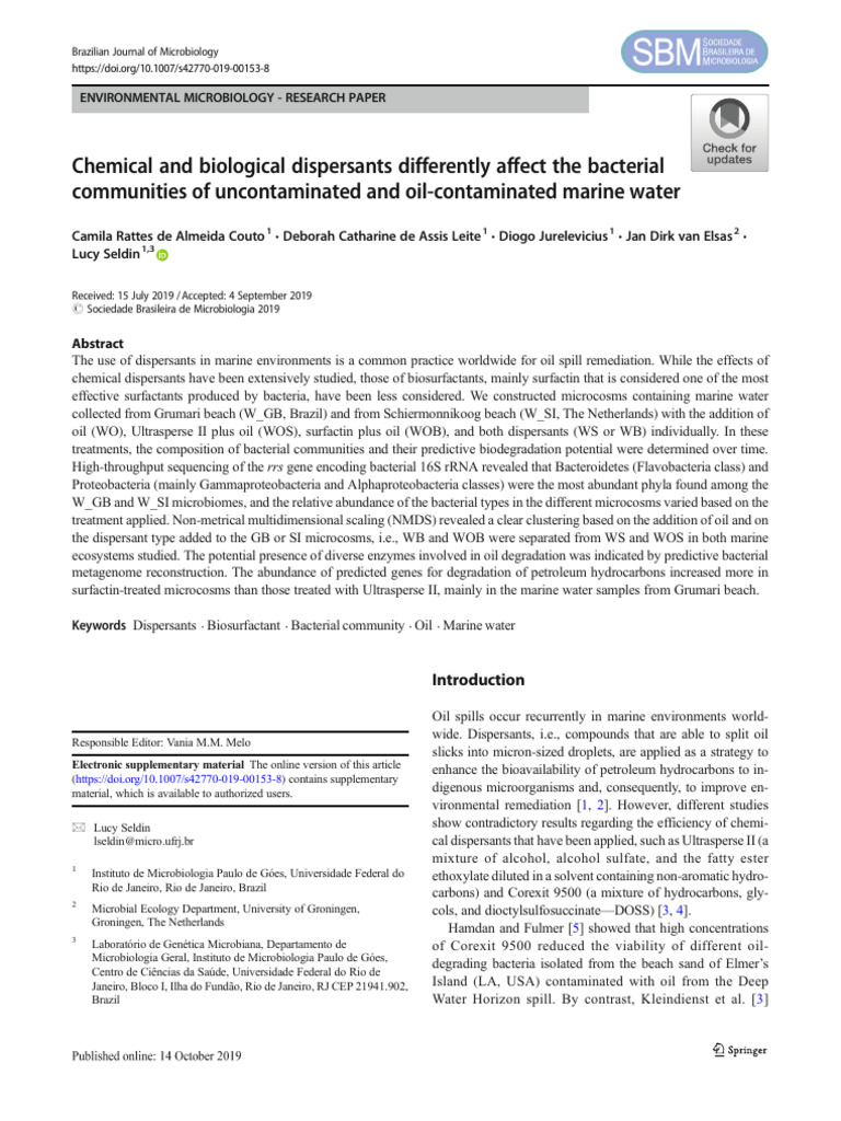 biossurfactantes marinhos | PDF | Polymerase Chain Reaction | Dna ...
