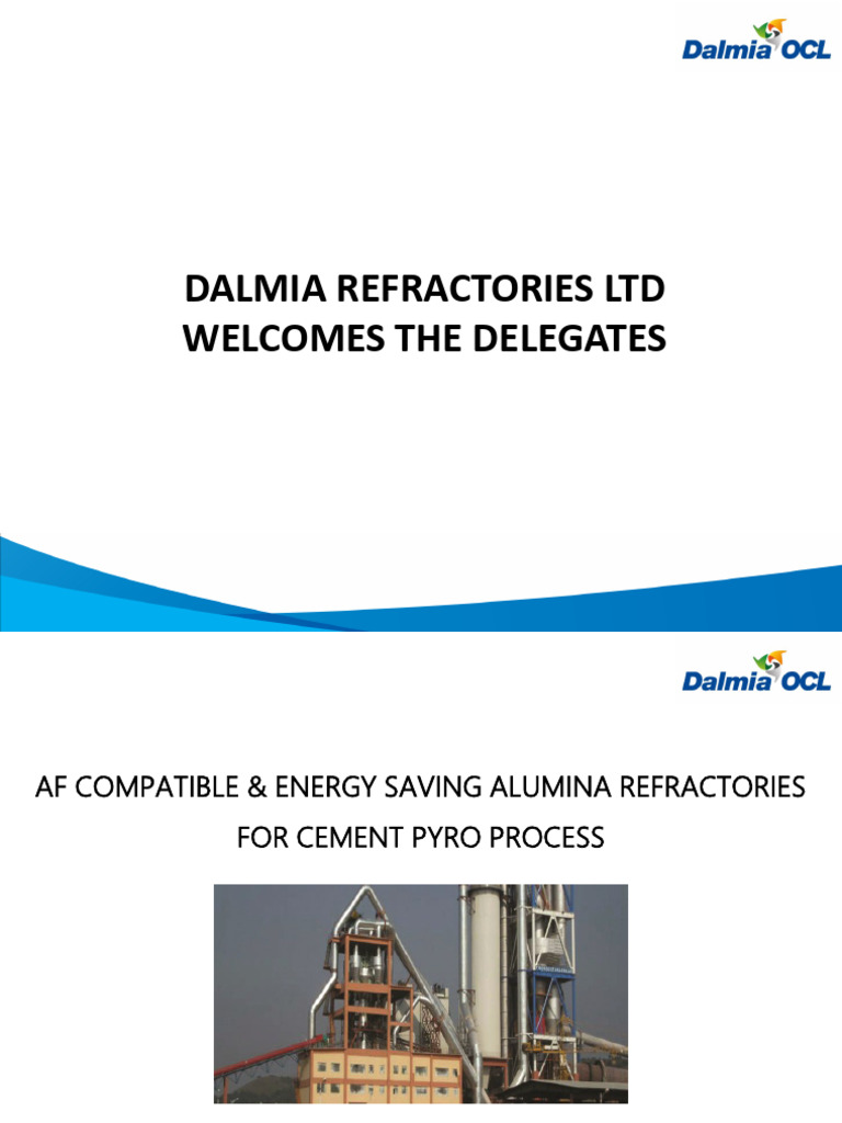 Dalmia Refractories AFR | PDF | Aluminium Oxide | Refractory