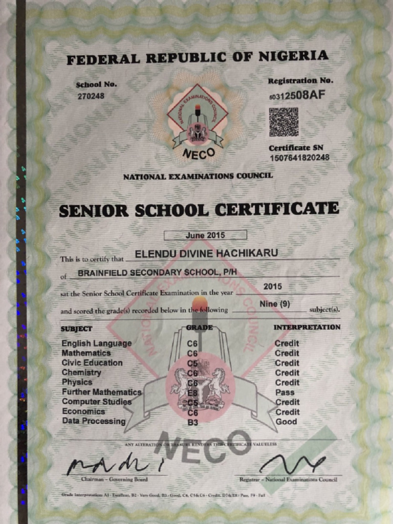 Divine NECO | PDF