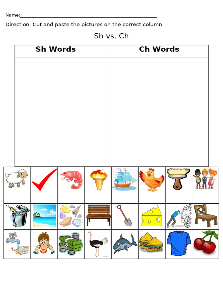 CH SH Cut and Paste | PDF