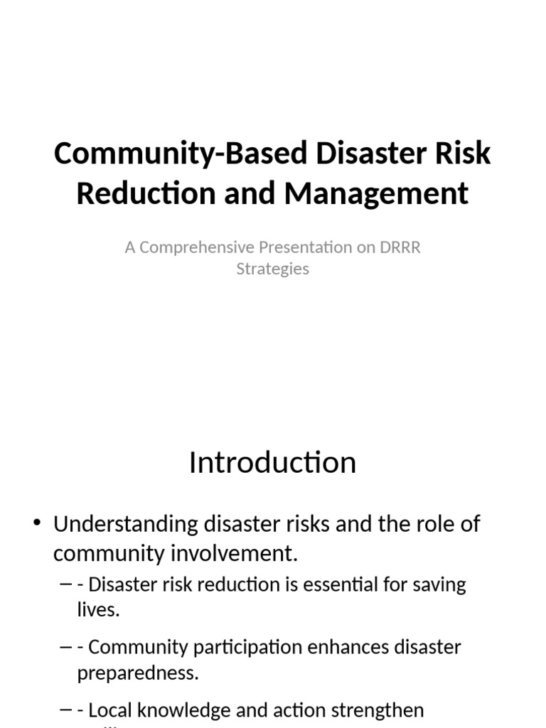 Enhanced Community Based DRRM Presentation | PDF
