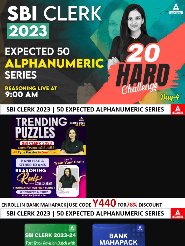 Expected 50 Alphanumeric Series | PDF | Graphemes | Languages Of Asia