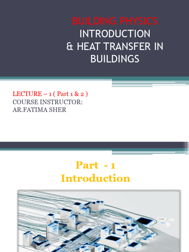 Lecture 1 Building Physics | PDF | Greenhouse Effect | Atmosphere Of Earth