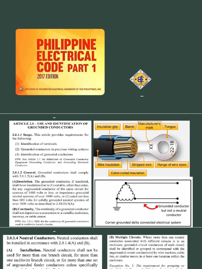 PEC 2017 Chapter 2 Wiring and Protection | PDF | Fuse (Electrical ...
