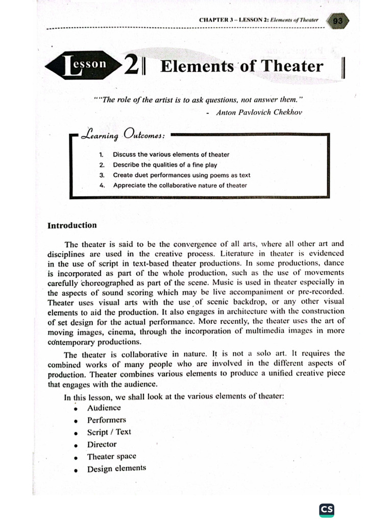 Elements-of-Theatre-1 | PDF