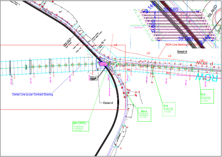 ACAD-ROW With Alignment Asper Contract dwg.-Model-Layout1 | PDF