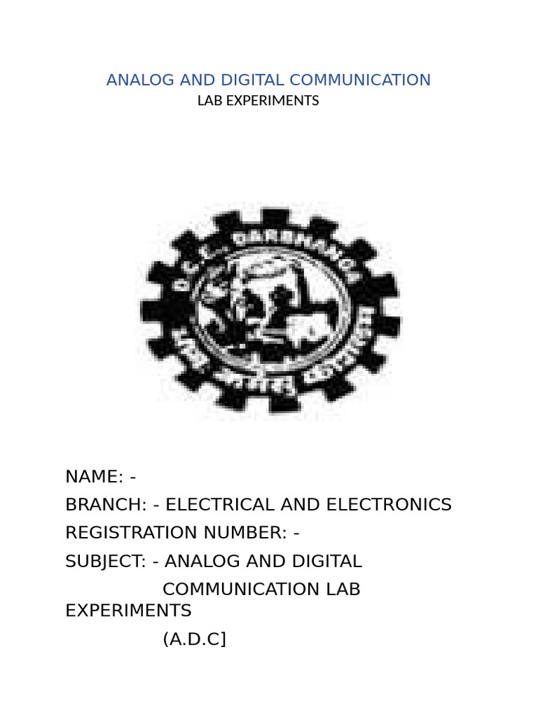 MATLAB for Analog and Digital Communication | PDF | Matlab | Control Flow