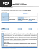 Sample School-Based INSET Plan | PDF | Educational Assessment | Learning