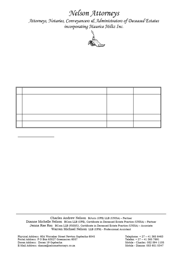 Statement of Account - ANC & WILL - Minister's Ref | PDF