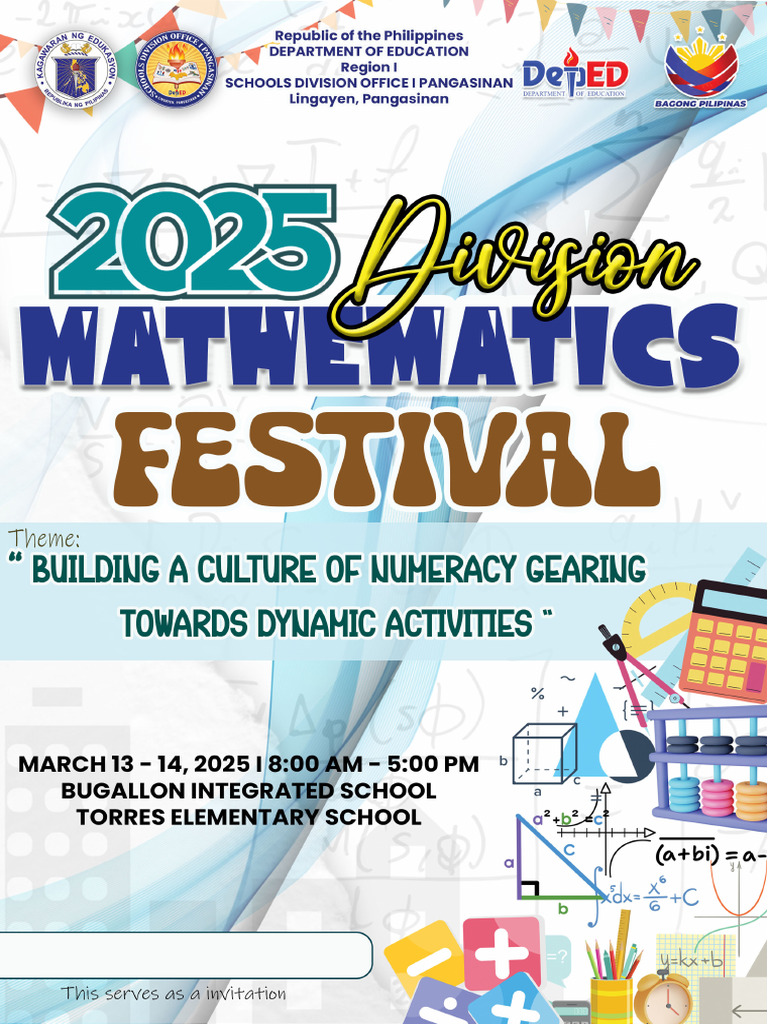 2025 Division Mathematics Festival Program | PDF | Discrete Mathematics | Arithmetic