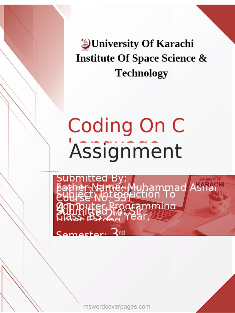 Computer-assignment-cover-page-3 | PDF