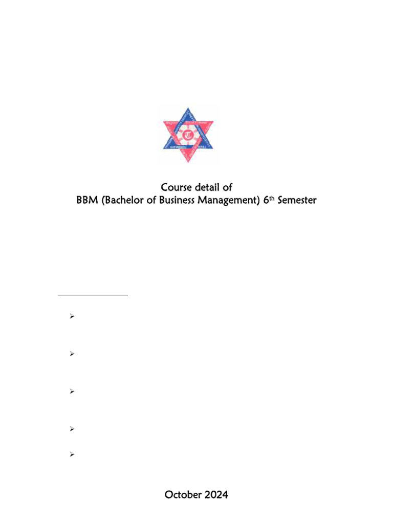 BBM 6th Semester Syllabus 2024 | PDF | Databases | Relational Database