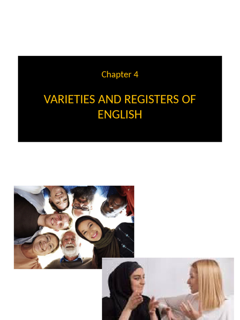 Chapter 4 Varieties and Registers of English | PDF | English Language ...