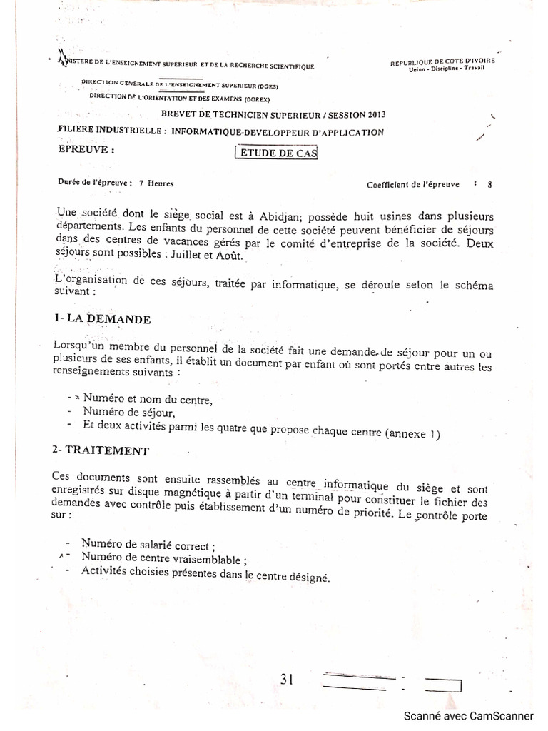 Sujet Etude Cas BTS IDA 2013 | PDF