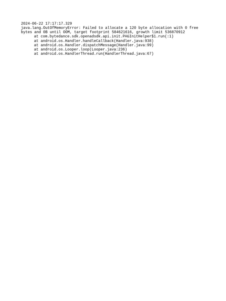 Last Crash Log | PDF