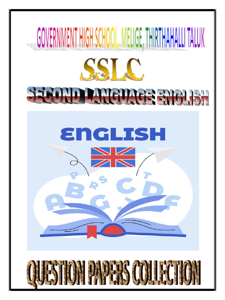 Sslc Question Papers Bank 1 Pdf Syntax Linguistics