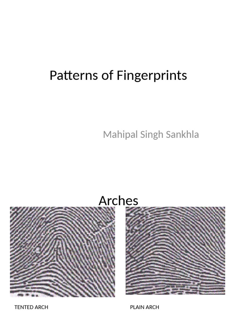 Patterns of Fingerprints - Students | PDF | Fingerprint ...