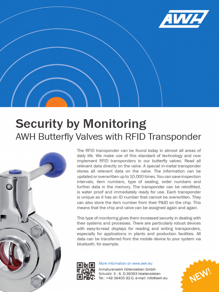 RFID Butterfly Valves for Enhanced Security | PDF