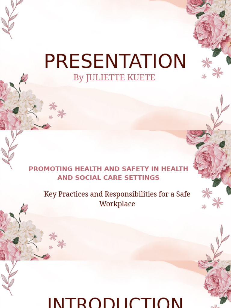 Presentation Task 1 Unit 4 | PDF | Occupational Safety And Health | Safety
