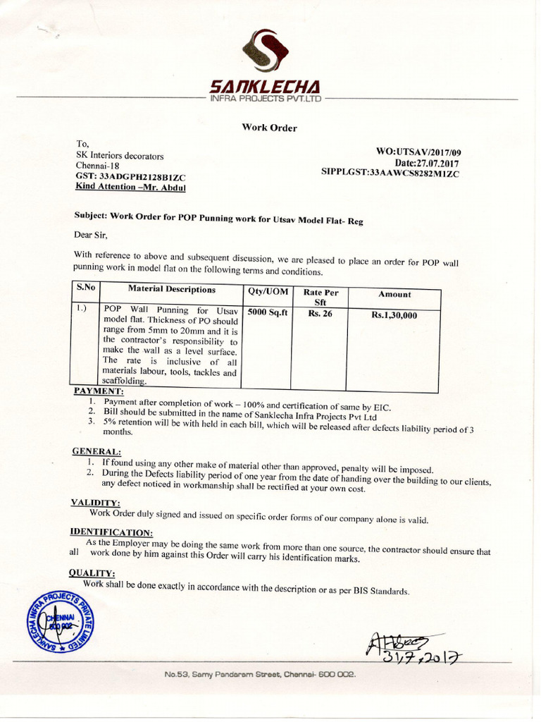 009 SK Interior Decorator(POP Punning Utsav Model Flat) | PDF