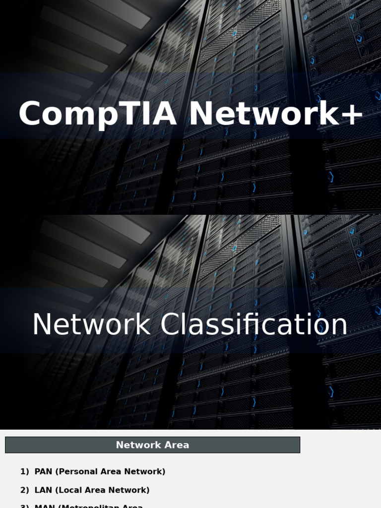 2 CompTIA Network+ Network Clasification | PDF | Computer Network | Network Topology