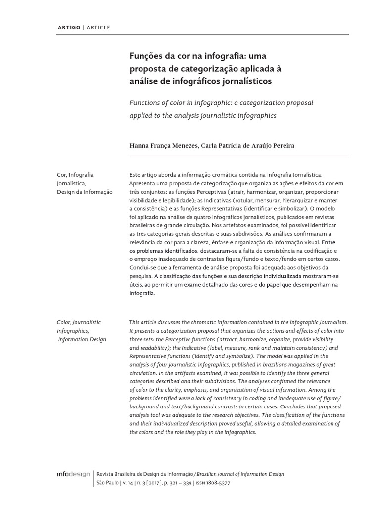 Funções da Cor em Infográficos Jornalísticos | PDF | Infográficos | Cor