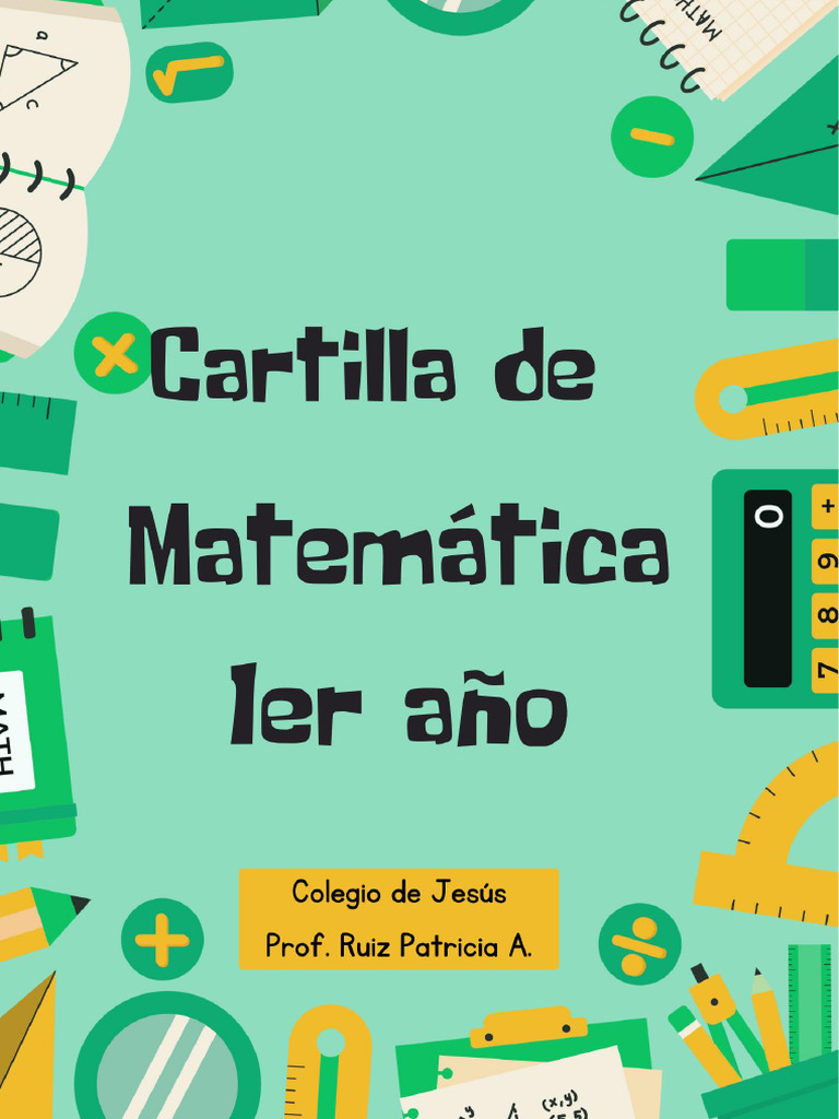 Cartilla Matem-Tica 1er A-O | PDF | Número natural | Exponenciación