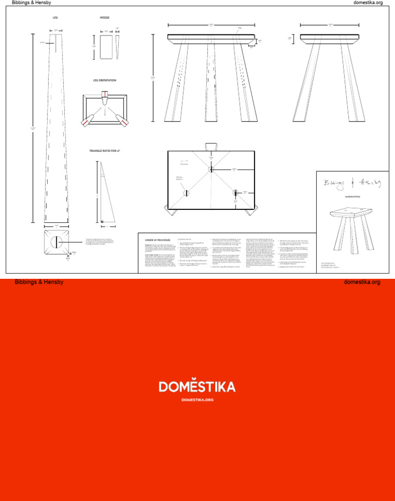 Plan de Taburete de Ordeño | PDF | Tools | Woodworking
