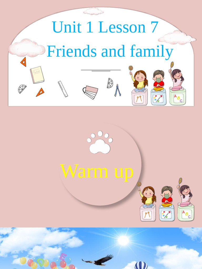 Unit 1 Lesson 7 Friends and Family | PDF