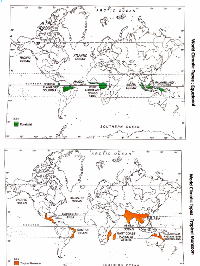 Map Work - Natural Regions of The World | PDF | Temperate Climate ...