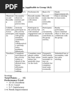 Group Activity Rubrics Criteria | PDF