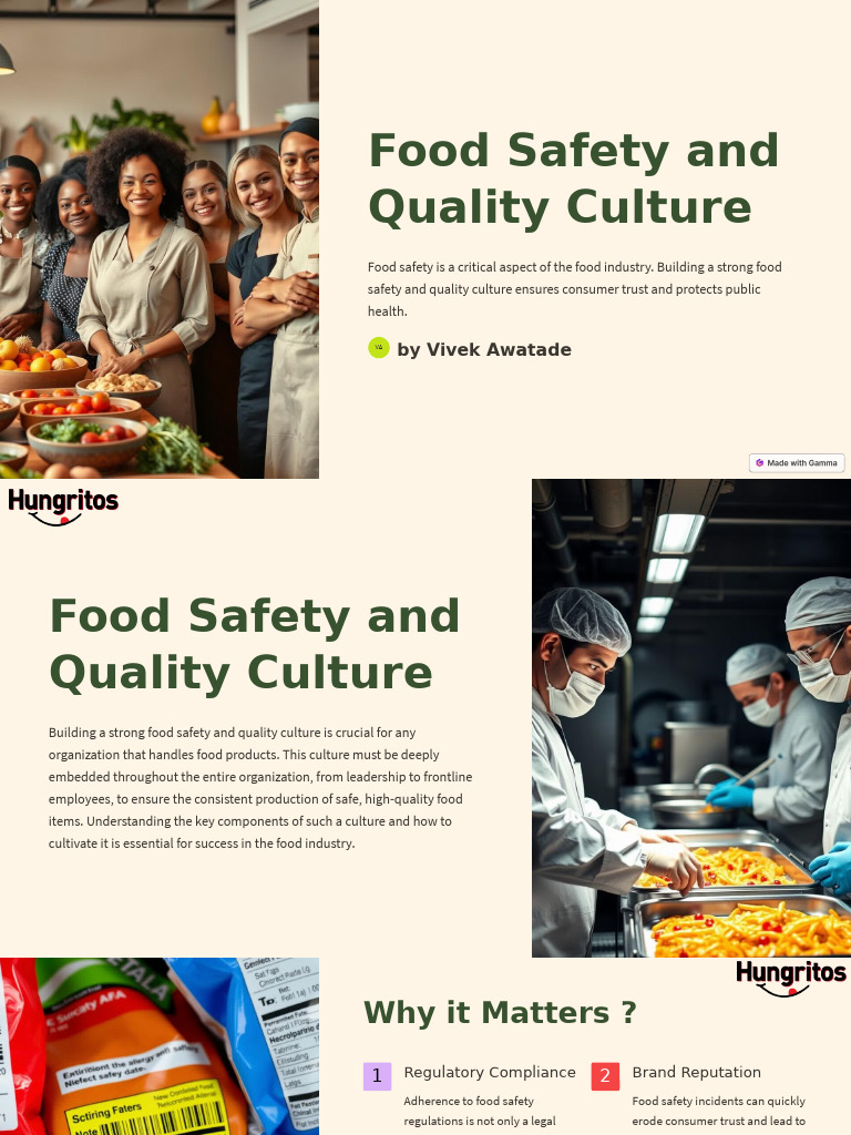 Building a Strong Food Safety Culture | PDF | Food Safety | Supply Chain