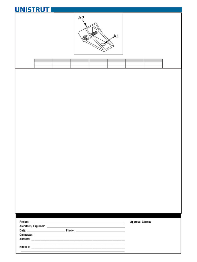 Unistrut F - THREADED ROD BASE | PDF
