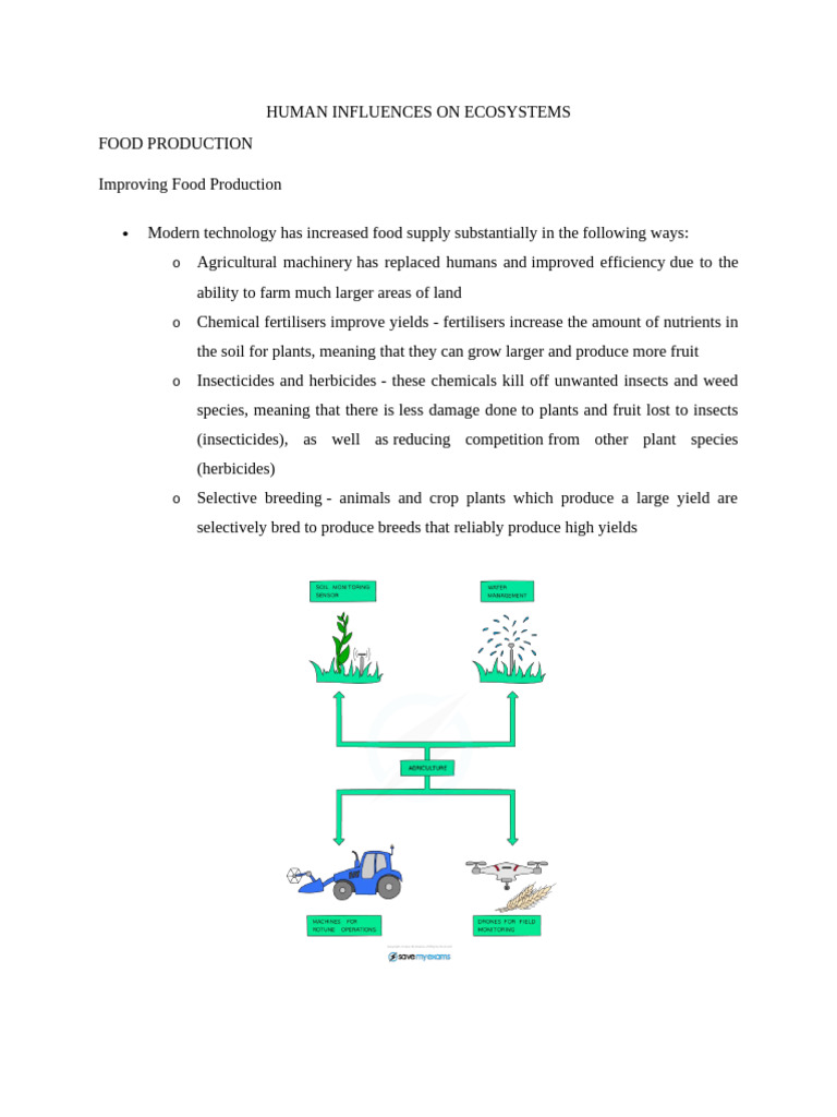 Human Impact on Ecosystems and Food Production | PDF | Greenhouse ...