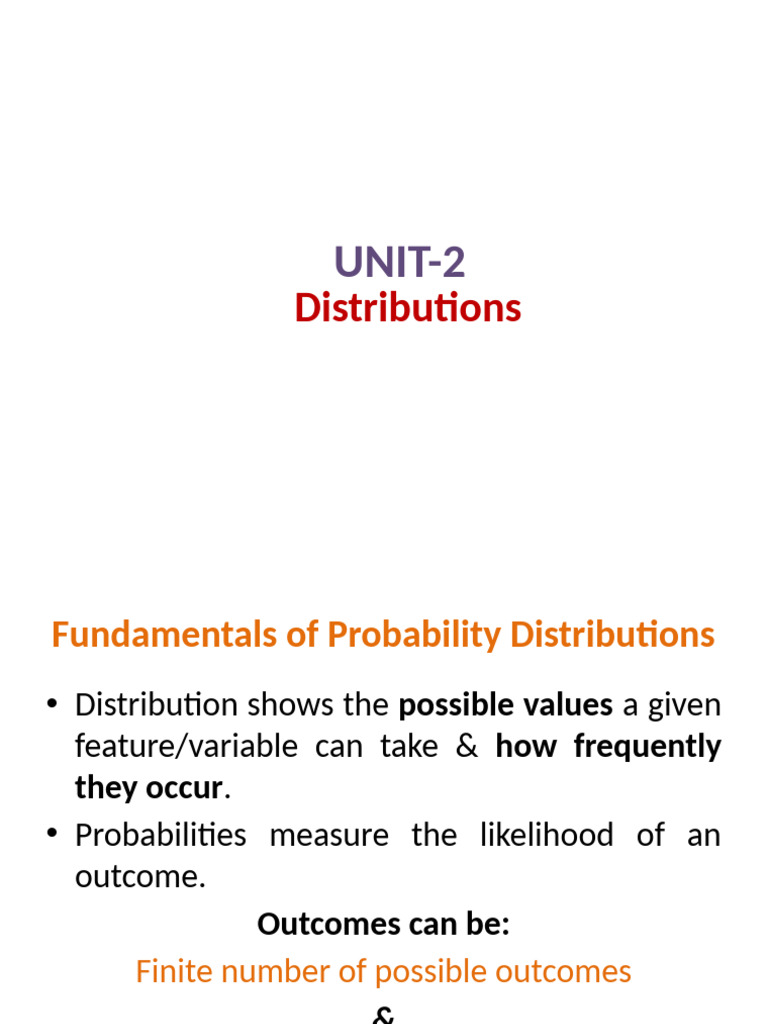 Unit 2 Computational Statistics | PDF