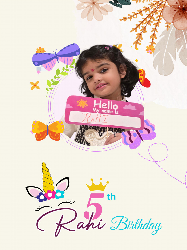 Birthday Invitation Card | PDF