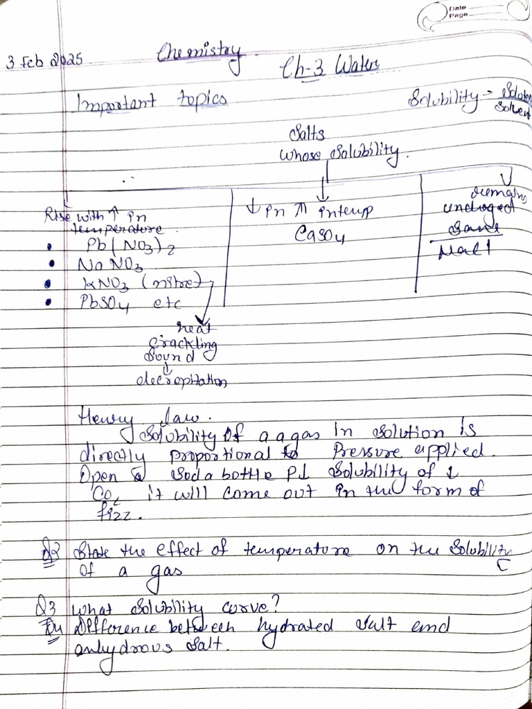 Chem Revision of CH 3 Icse | PDF
