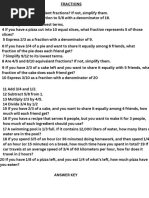 Division of Fractions Worksheet | PDF