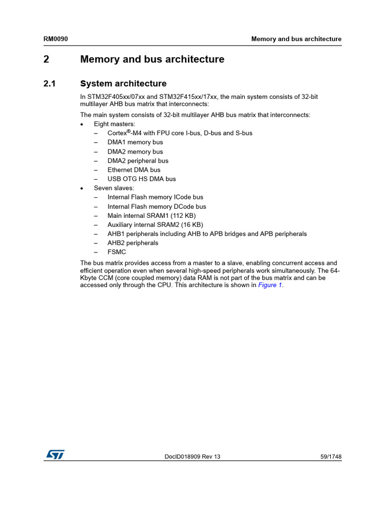 2 Memory and Bus Architecture | PDF | Booting | Random Access Memory