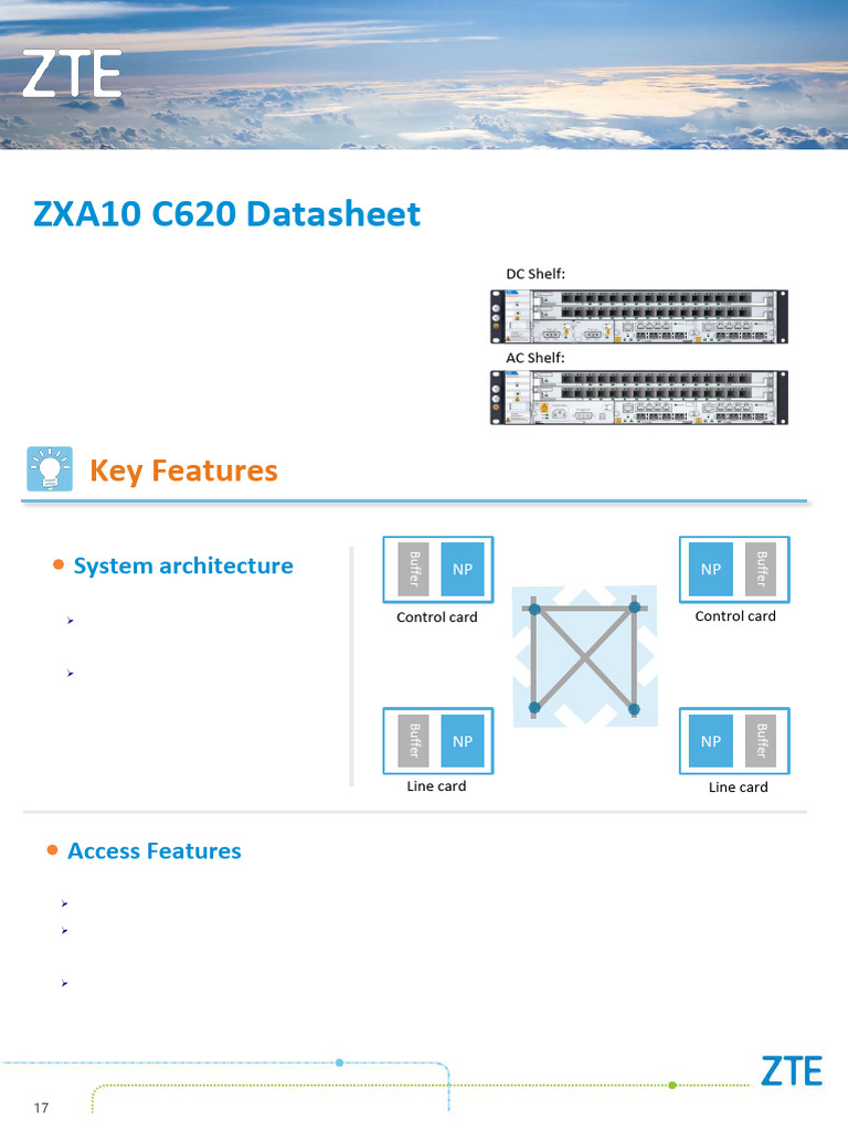 ZXA10 C620 OLT Datasheet | PDF | Communications Protocols | Internet Standards