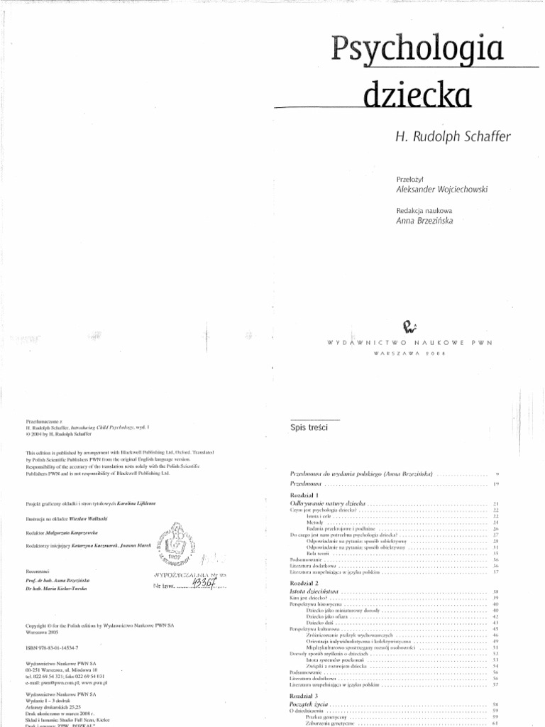 Schaffer Psychologia Dziecka | PDF