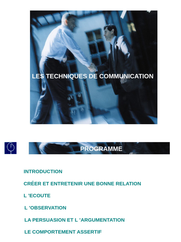 Les Techniques de Communication | PDF | la communication | Sourire