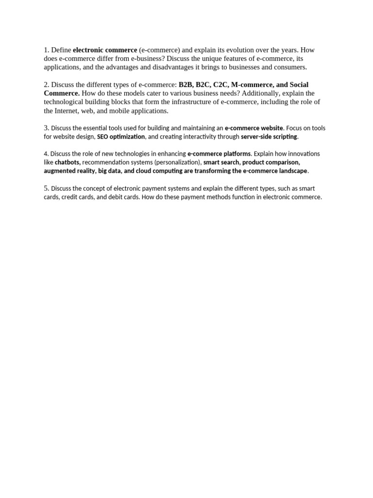 Assignment Ecommerce | PDF