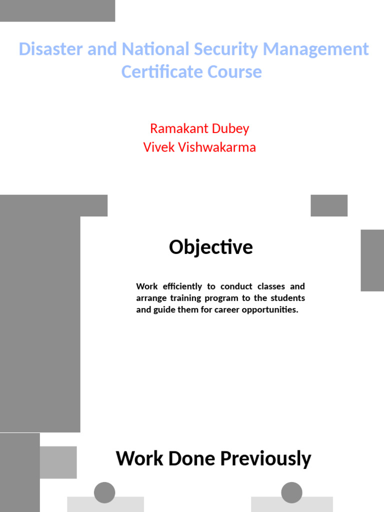 Disaster Management Presentation | PDF