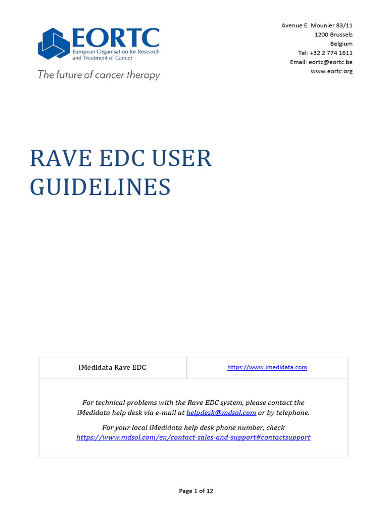 Rave EDC User Guidelines | PDF | Icon (Computing) | User (Computing)
