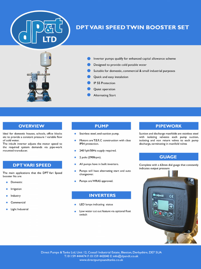 Vari Speed Booster Set | PDF