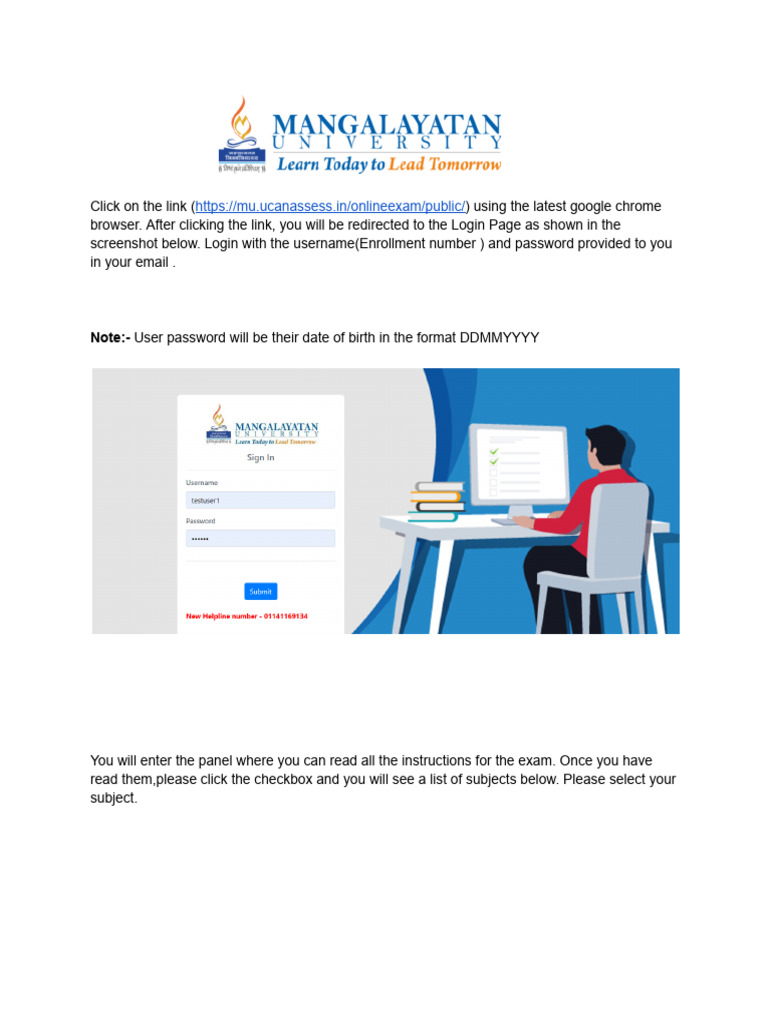 Updated MU Online Exam Guidelines-July'24 Session | PDF | Computing | Software
