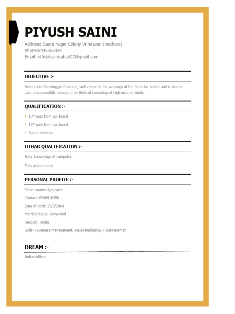Piyush Resume | PDF