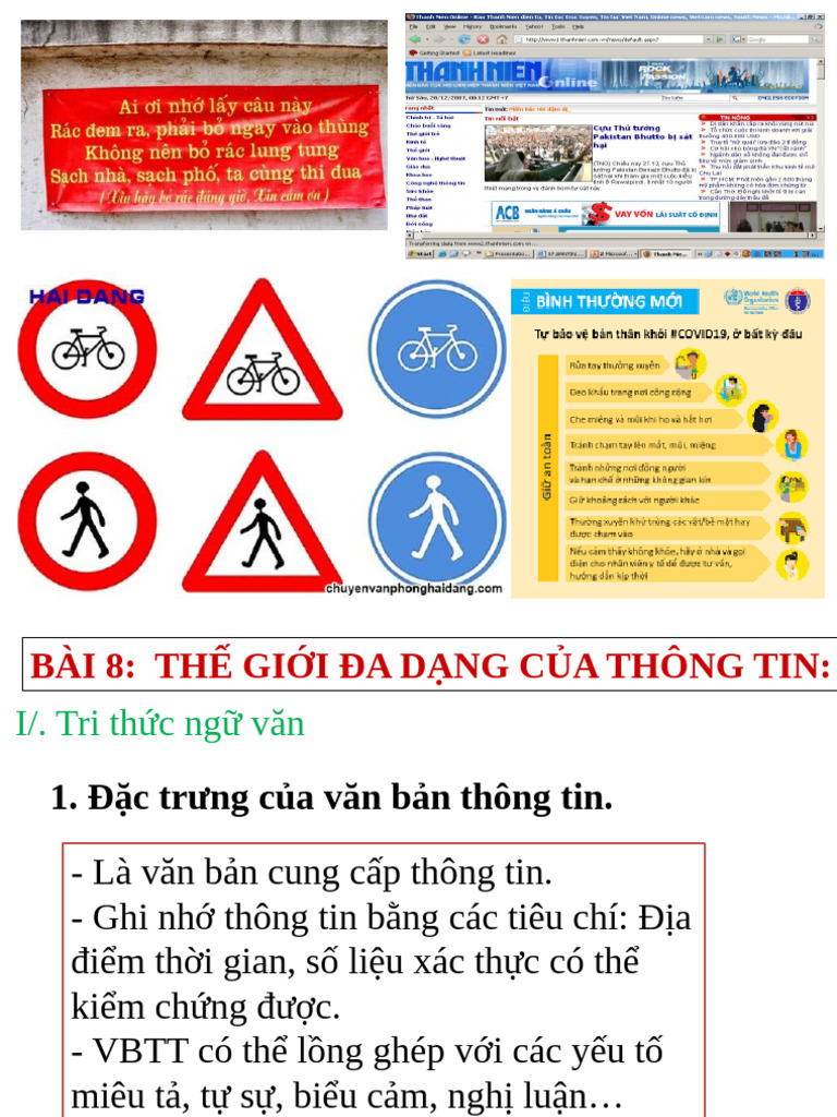 Ho T Đ NG 1 - Bài 8 - TG Đa D NG C A Thông Tin | PDF